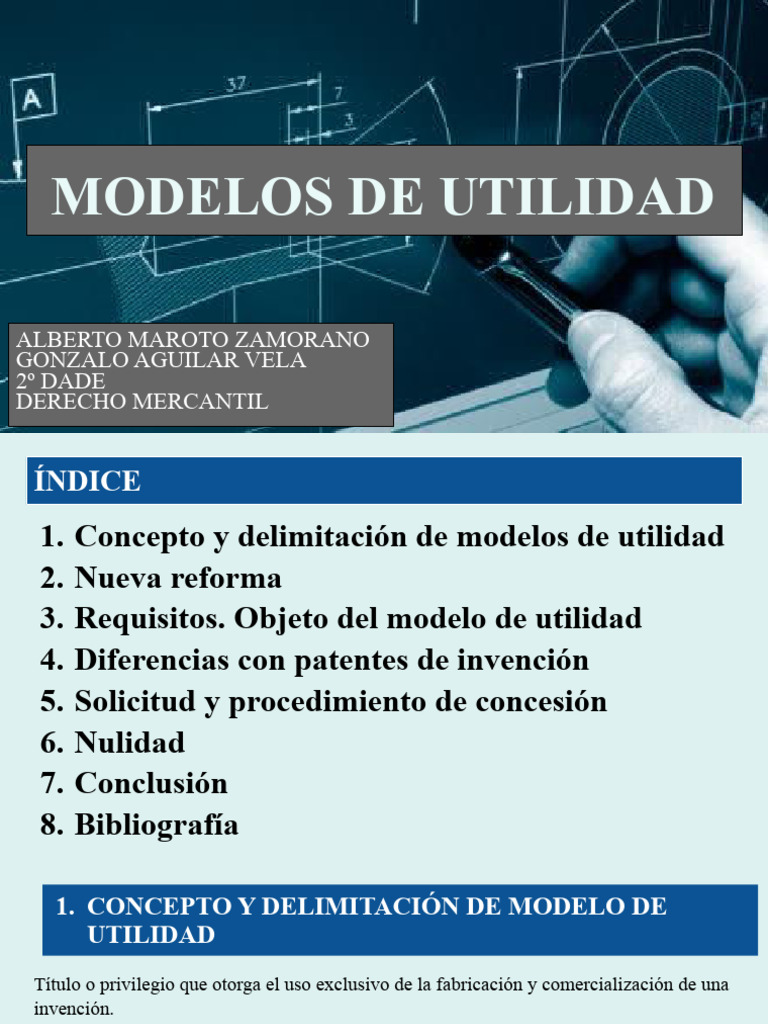 Modelos de Utilidad | PDF | Patentar