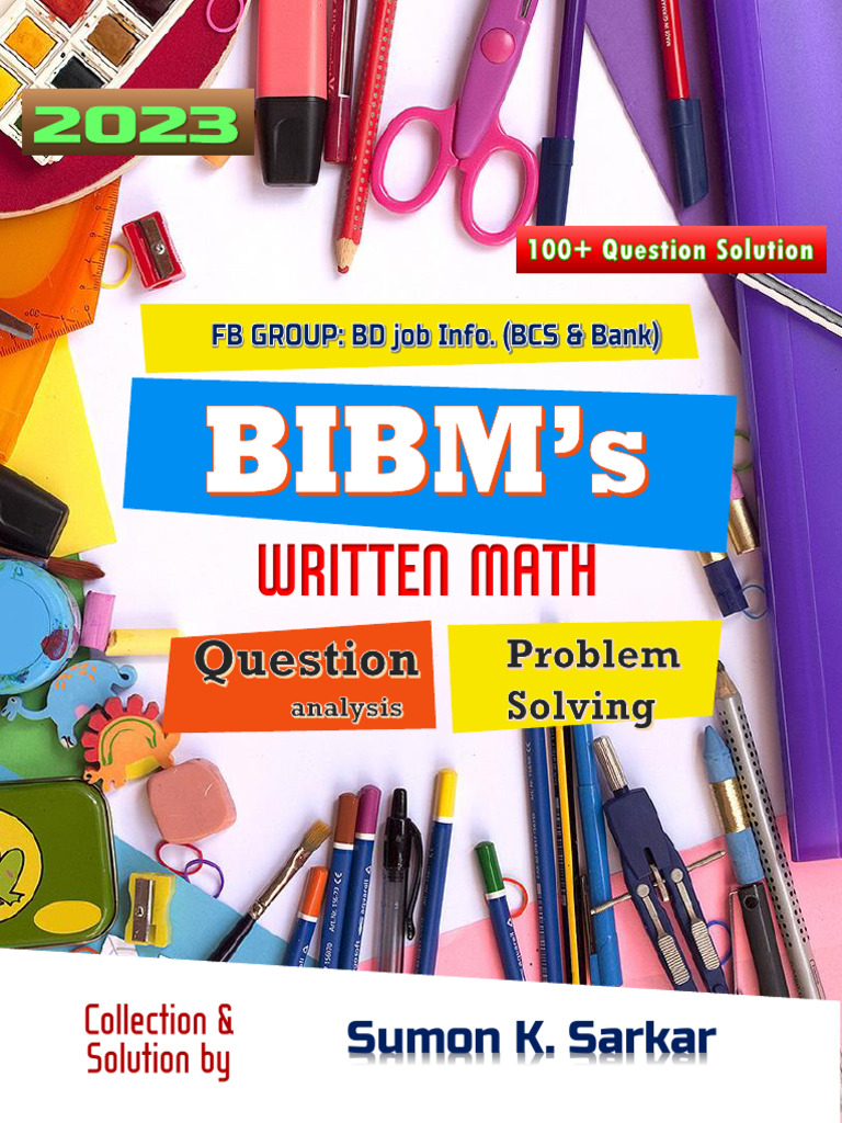 BIBM Written Math | PDF | Institutional Investors | Banks