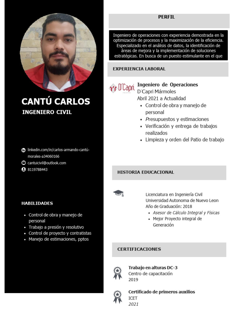 Curriculum Vitae | Descargar gratis PDF | Ingeniería