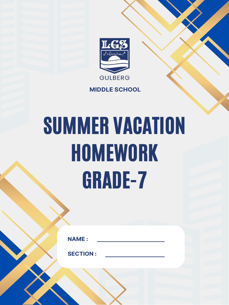 Grade 7 Summer Homework | PDF | Harry Potter