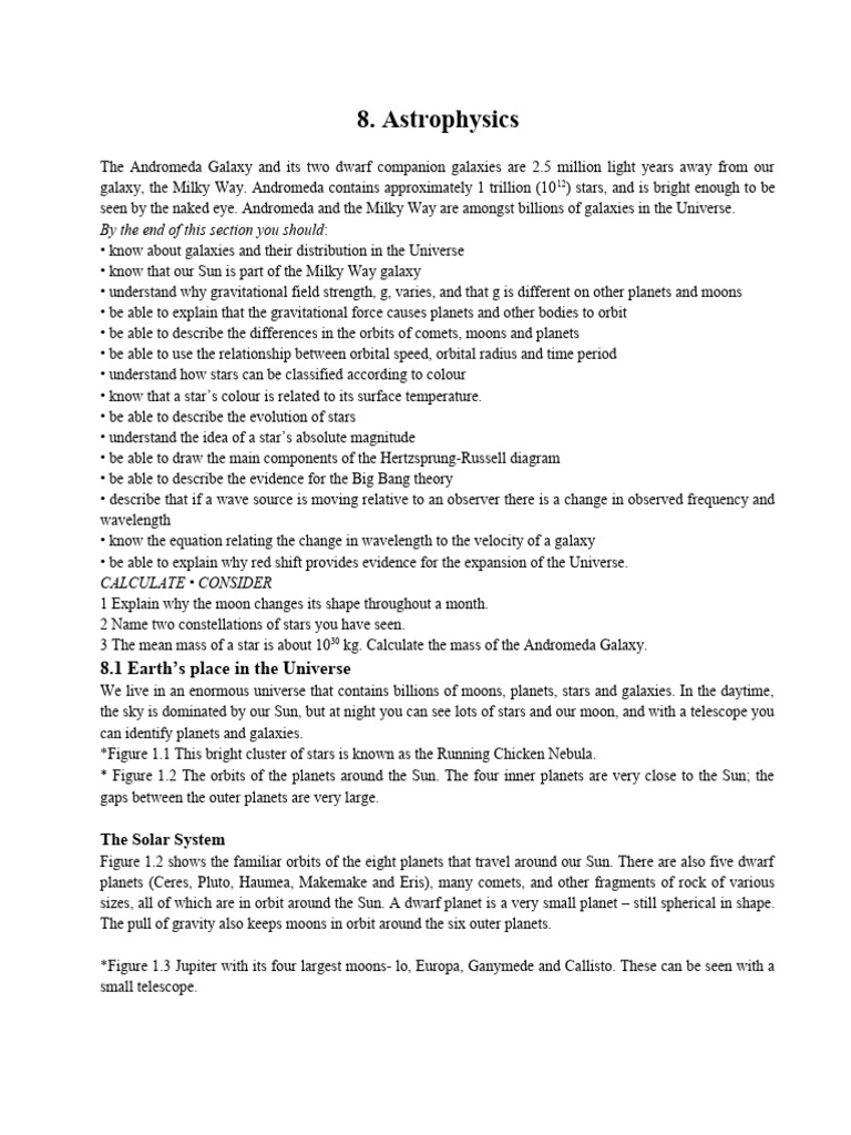 Astrophysics | PDF | Orbit | Milky Way