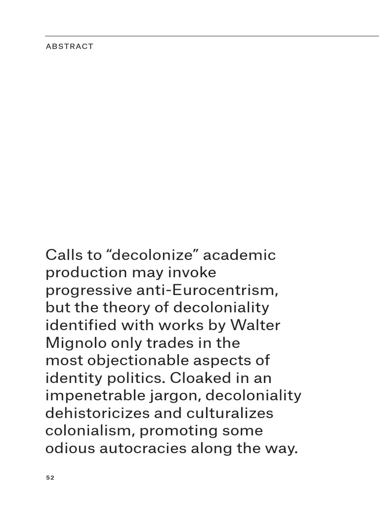 LARSEN. The Jargon of Decoloniality | Download Free PDF ...