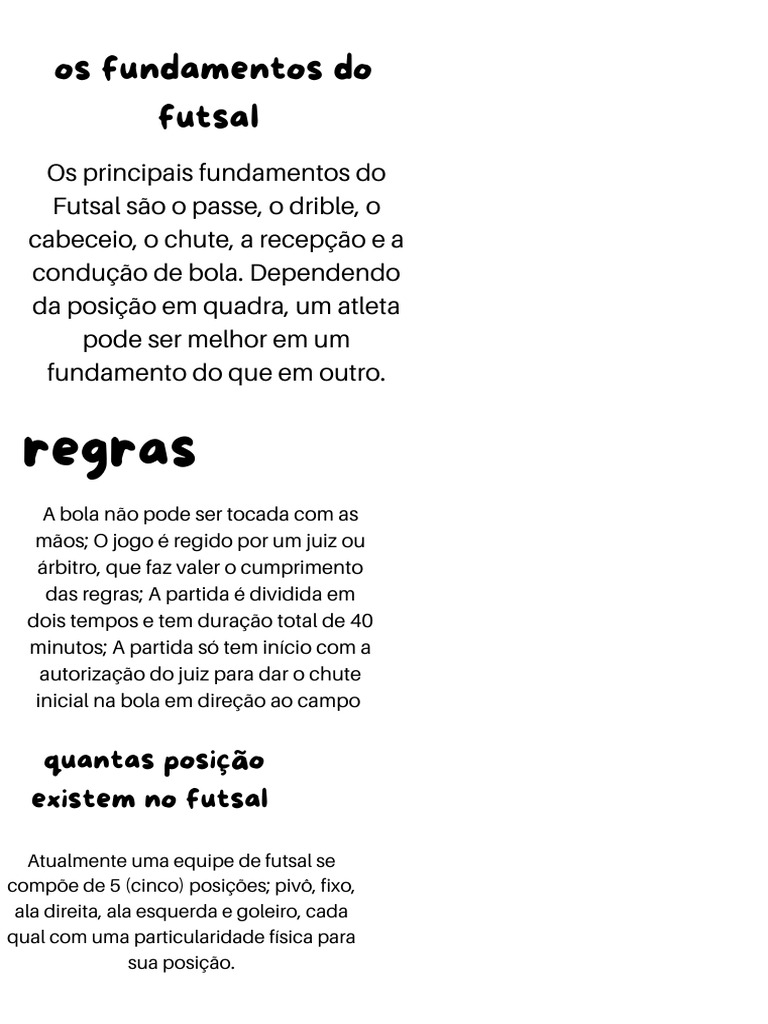 Os Fundamentos Do Futsal | PDF
