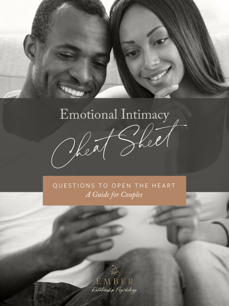Emotional Intimacy Cheat Sheet | PDF | Conversation | Mental Health