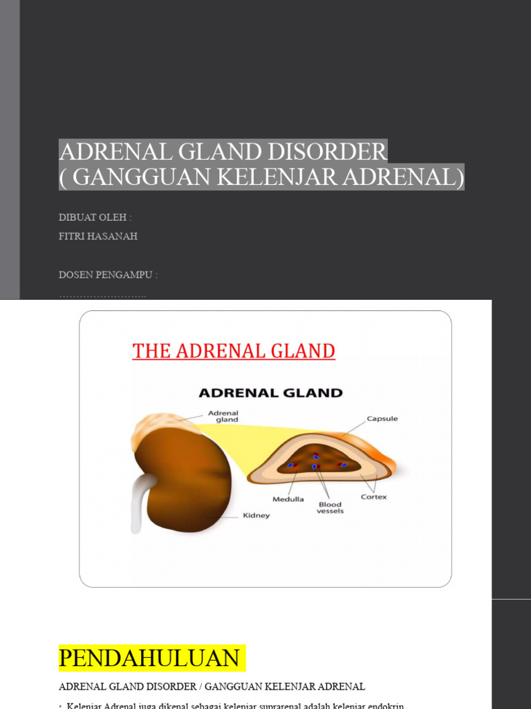 Adrenal Gland Disorder Tugas 1 Pdf