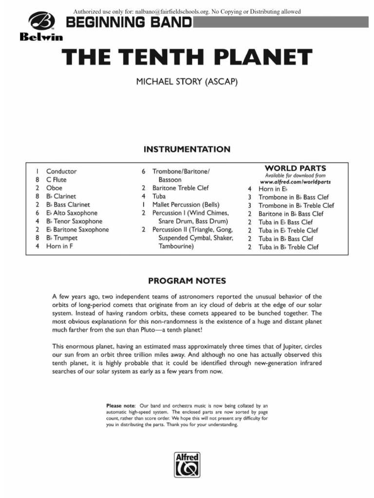 Tenth Planet by Michael Story | PDF