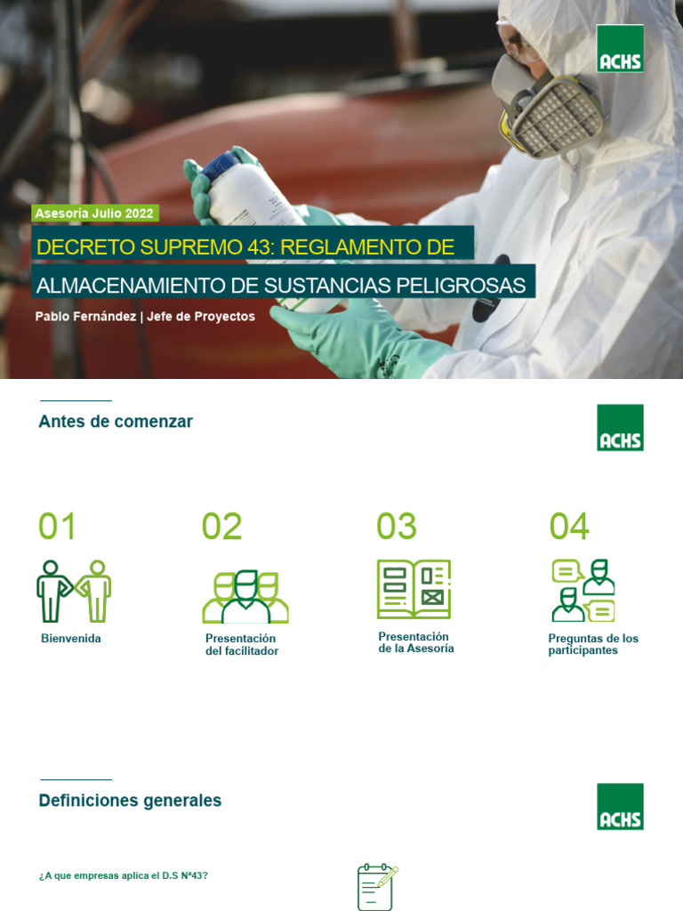 Bajada A Empresas - Sustancias Químicas Peligrosas | PDF | Materiales | Química