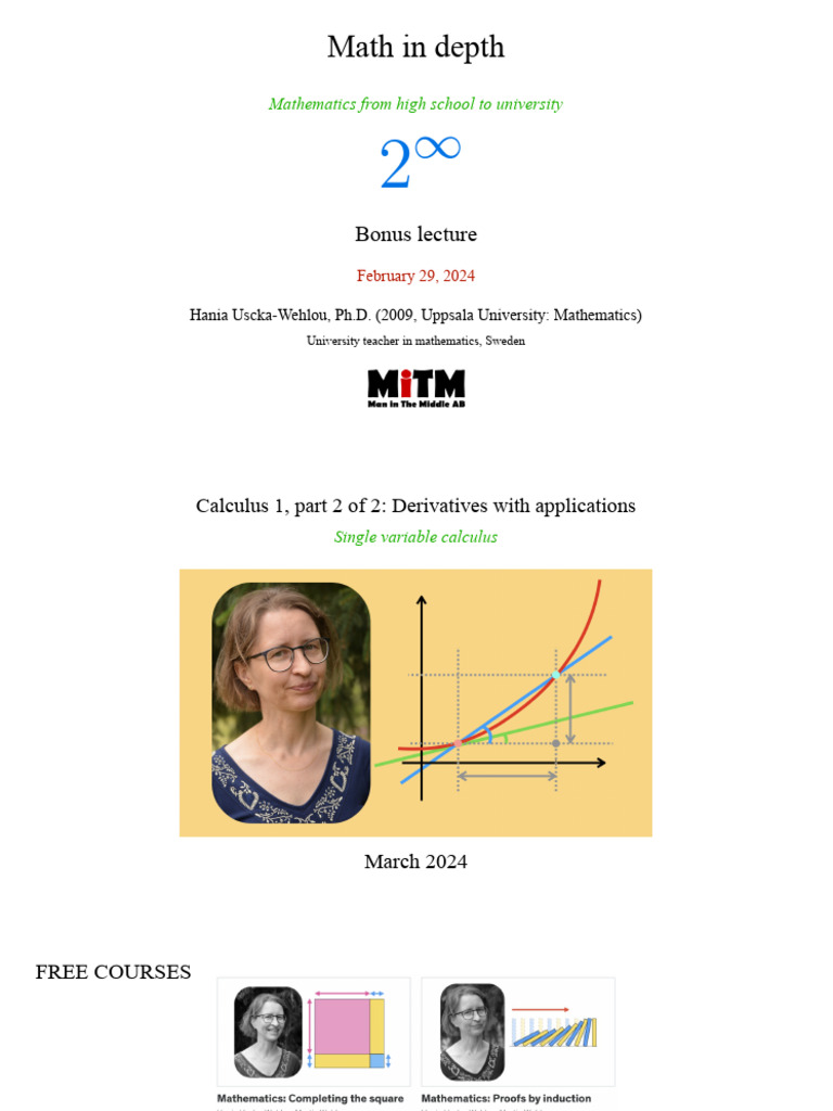 Bonus Lecture Pdf Precalculus Mathematics