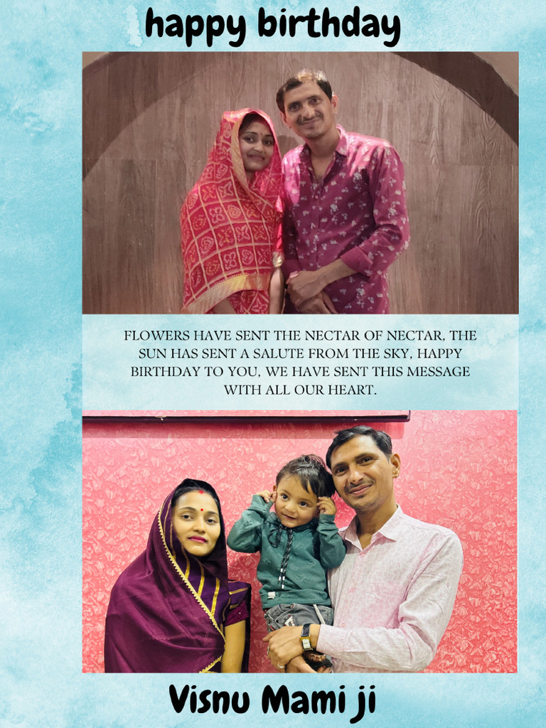 Black and Gold Happy Birthday Document A4 | PDF