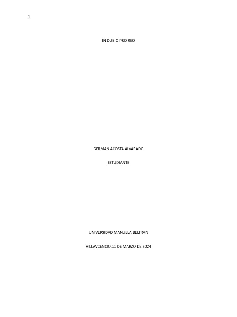 In Dubio Pro Reo en Caso Alimentario | PDF | Sentencia (ley) | Gobierno