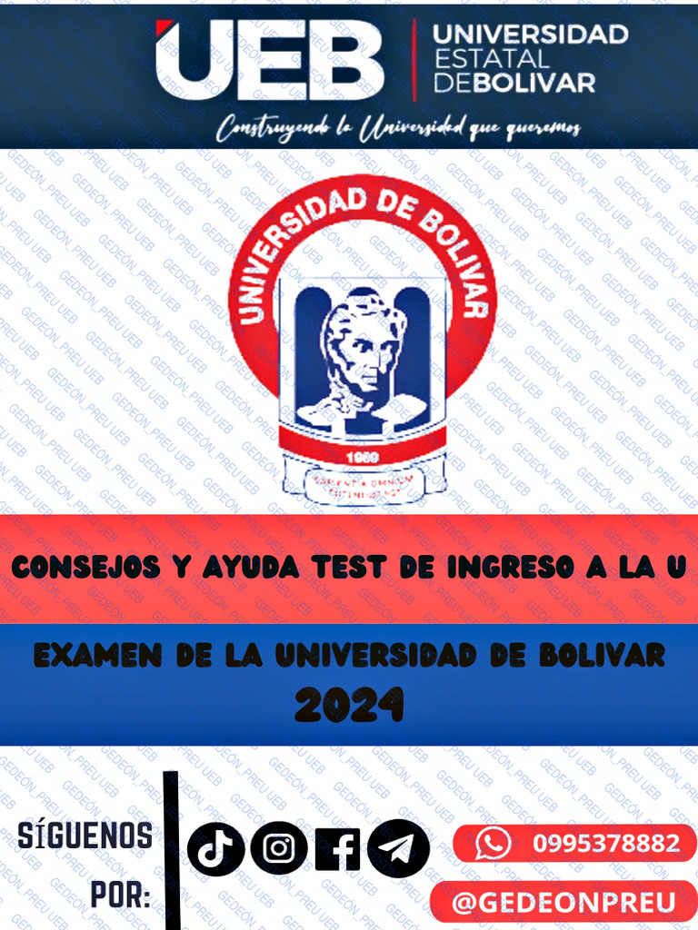 Examen UEB Gedeón PreU 2024 | PDF