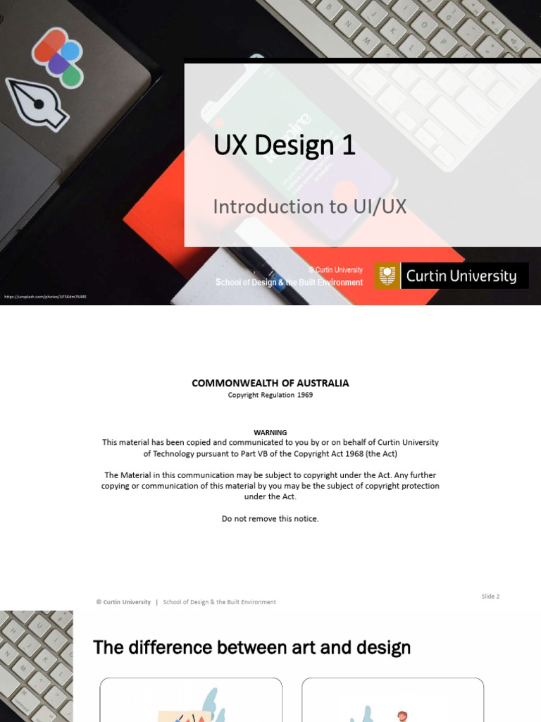 UX1 Week 1 | PDF | User Experience | User Interface