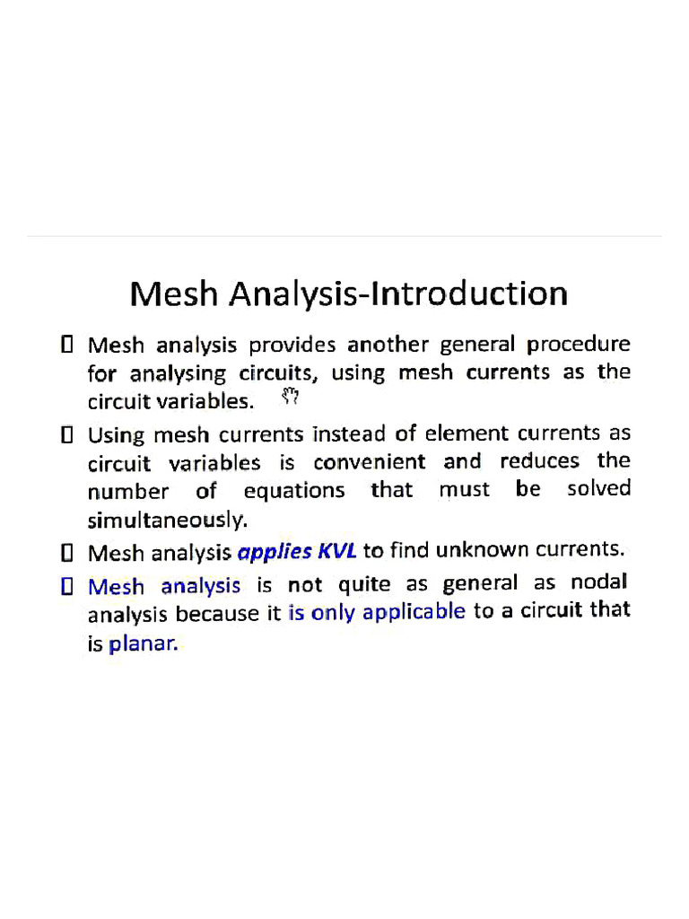 Mesh Analysis | PDF