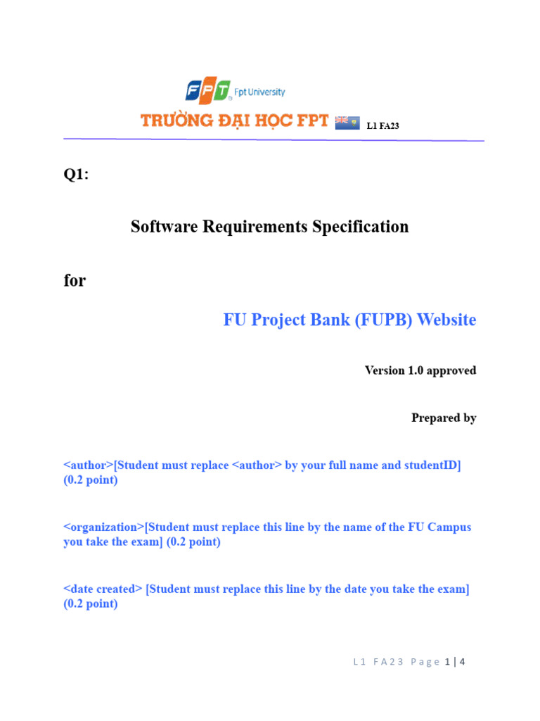 SWR302 PE L1 FA23 Template | Download Free PDF | Cyberwarfare | Security