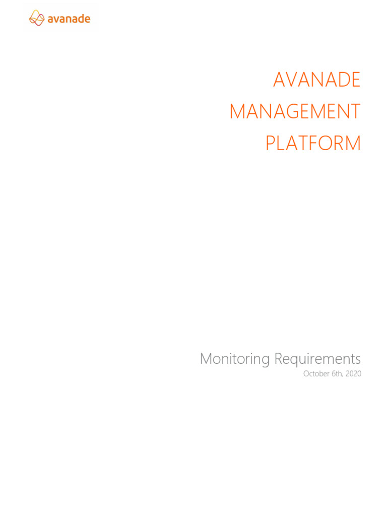 AMP Monitoring Requirements Applications | PDF | Active Directory ...