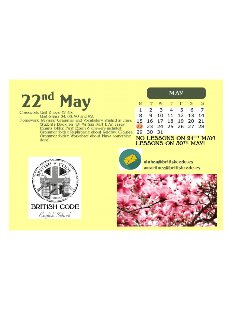 22ND May Al01 B2 Int MW | PDF