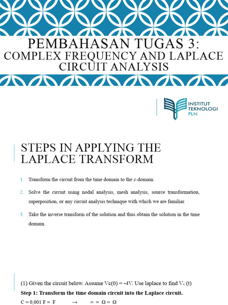 Pertemuan 7 Latihan Soal Analisa Laplace | PDF | Laplace Transform ...