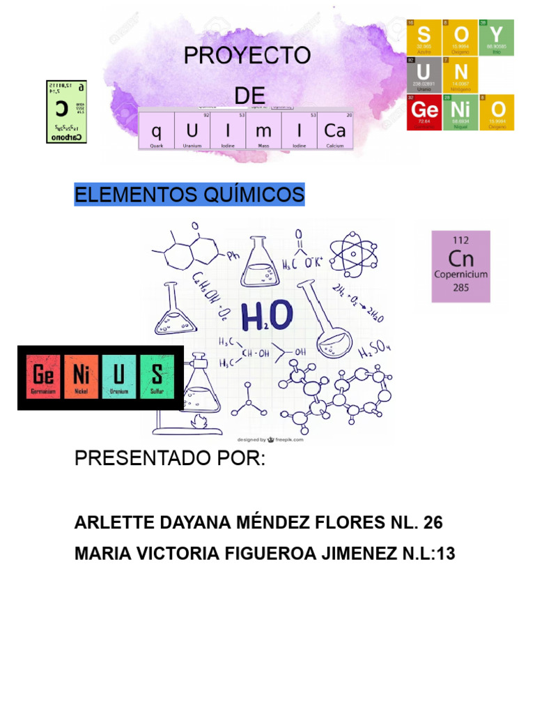 Proyecto de Quimica (Elementos Quimicos) | PDF | Elementos químicos ...
