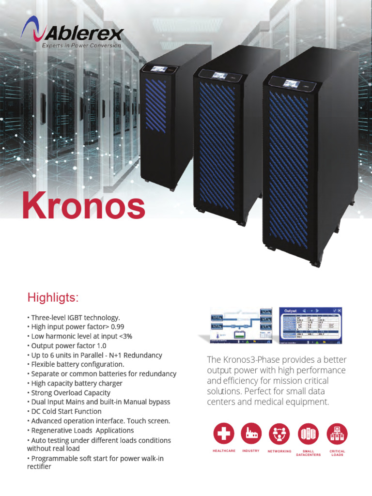 Kronos 10 40 UL-DPF-EN | PDF | Electrical Engineering | Electricity