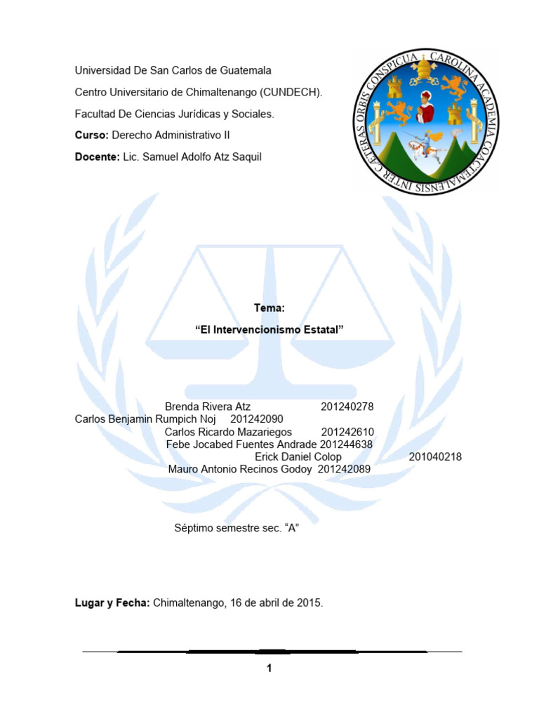 Intervencionismo Estatal en Guatemala | PDF | Dominio eminente | Propiedad