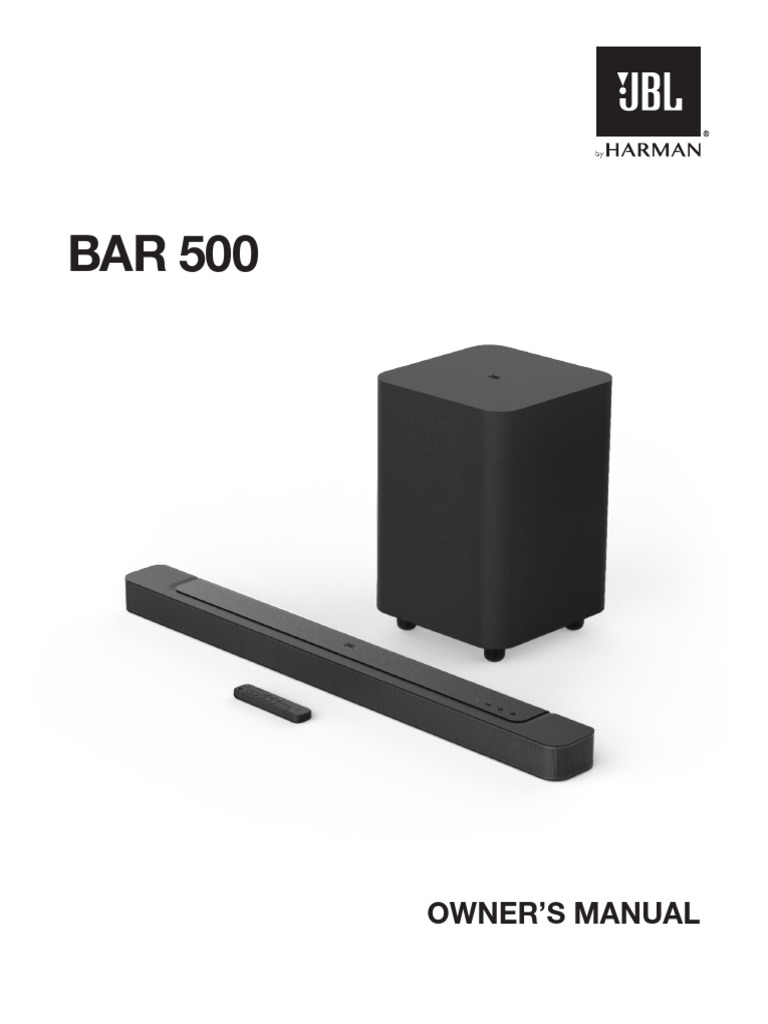 JBL Bar 500 Pro Zwart | PDF | Hdmi | Ac Power Plugs And Sockets