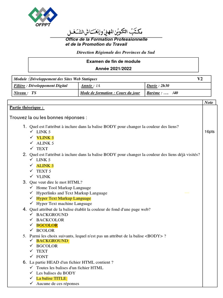 EFM Web - Statique v2 | PDF | Ordinateurs