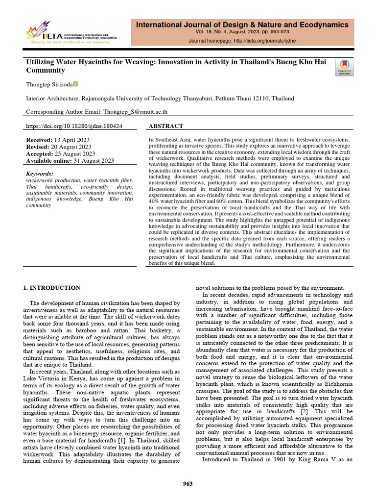 Ijdne | PDF | Textiles | Yarn