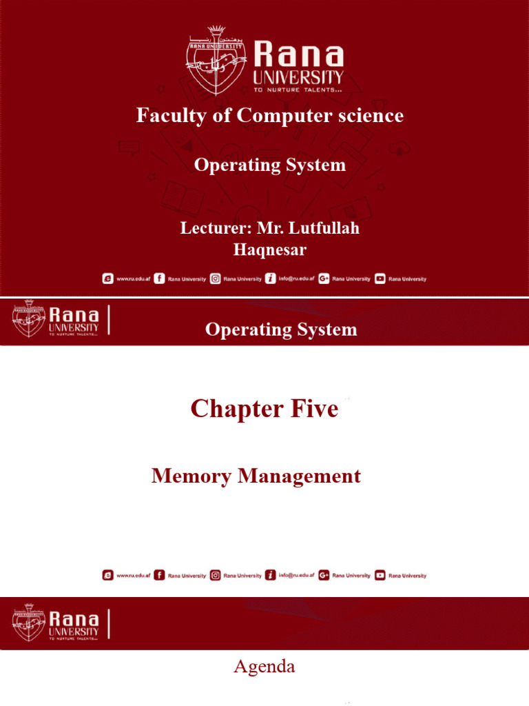 Ru CS Os 05 | PDF | Computer Data Storage | Process (Computing)