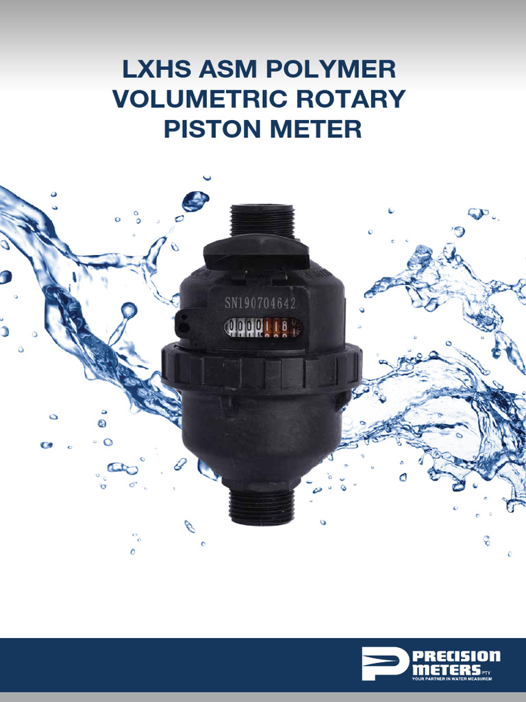 LXHS ASM - Rotary Piston Water Meter - Datasheet | PDF