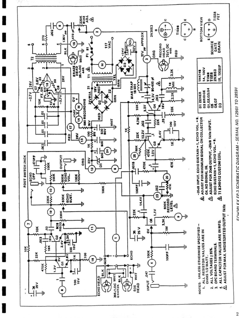 Echoplex Ep3 12961 28591 Schematic | PDF