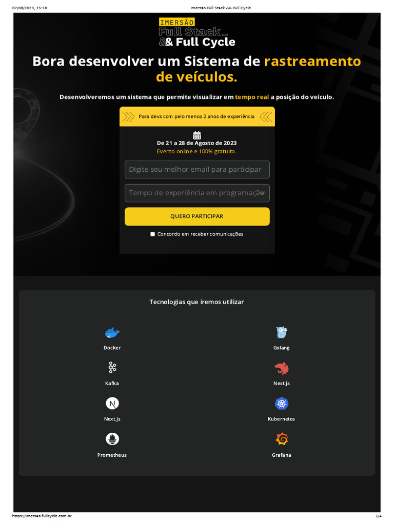 Imersão Full Stack && Full Cycle | PDF | Informática