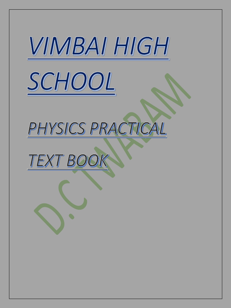 Sir Leo Physics Design Practicals | PDF