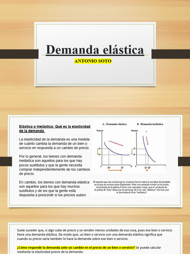 Demanda Elástica | PDF | Elasticidad (economía) | Oferta y demanda