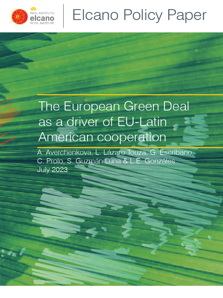 Policy Paper The European Green Deal As A Driver of Eu Latin American ...