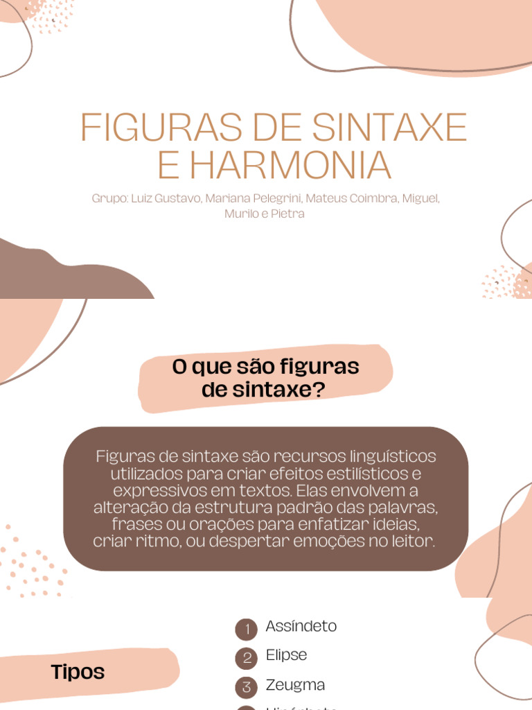 Figuras de Sintaxe e Harmonia | PDF | Linguística | Idiomas