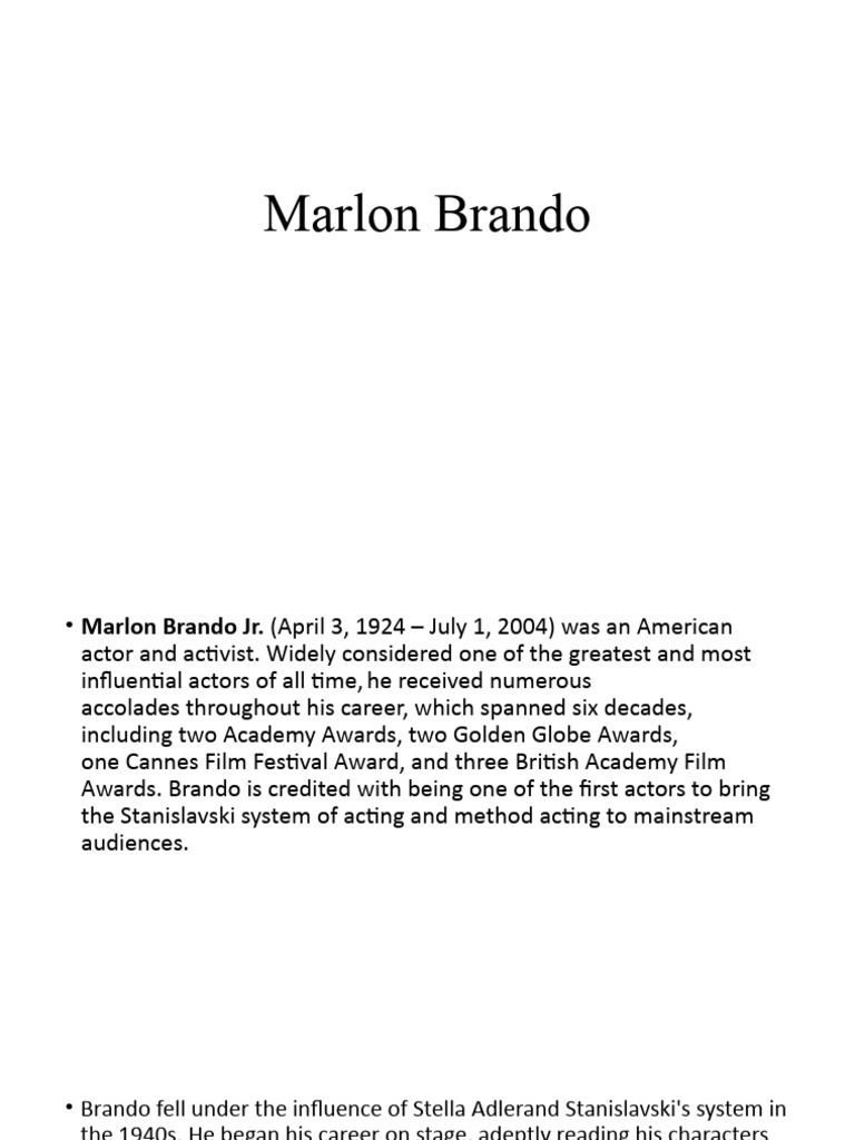 Marlon Brando | PDF