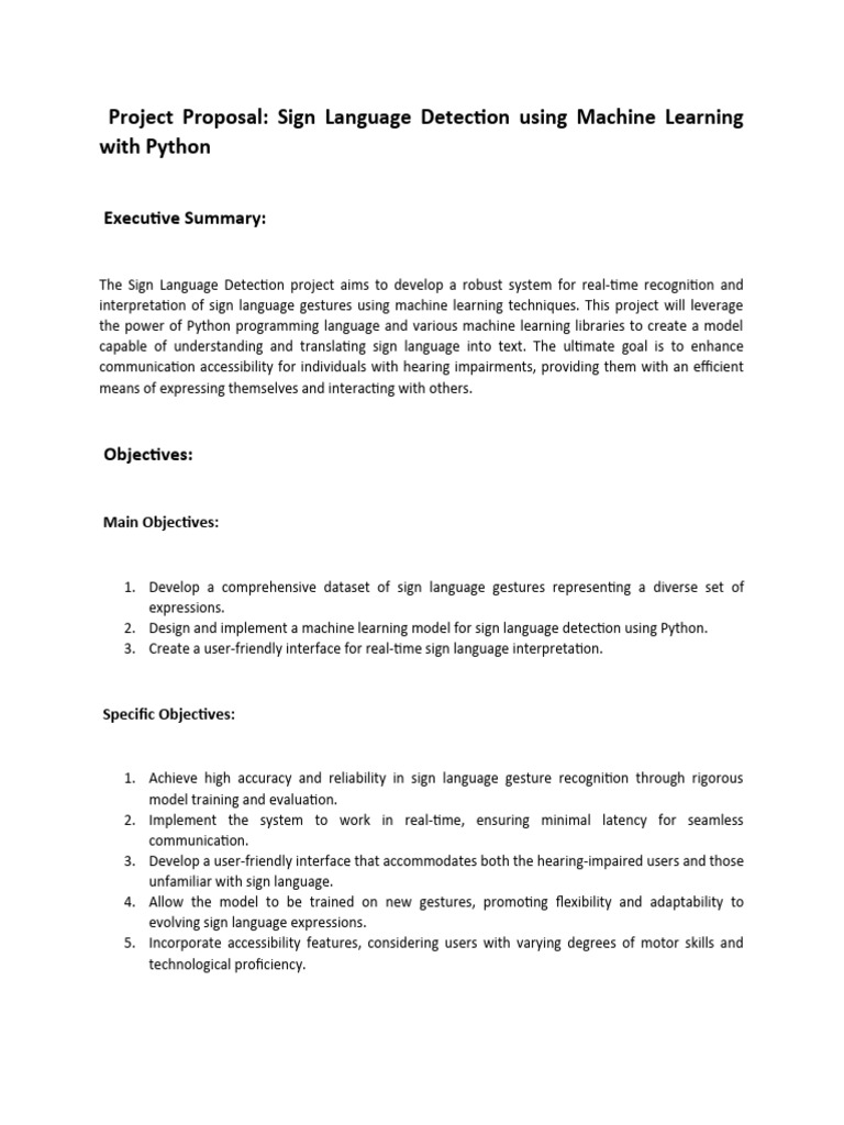 AI Project Proposal | PDF | Machine Learning | Usability AI Project Proposal | PDF | Machine Learning | Usability