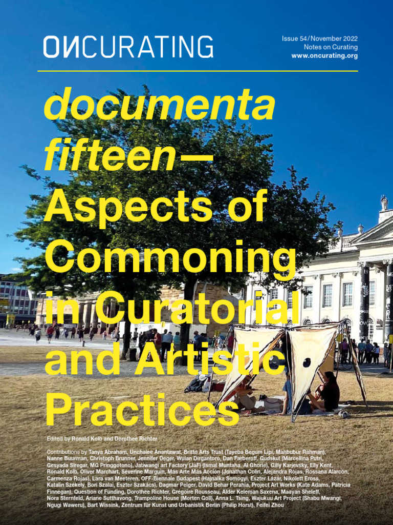 Documenta Fifteen - Aspects of Commoning in Curatorial and Artistic Practices | PDF