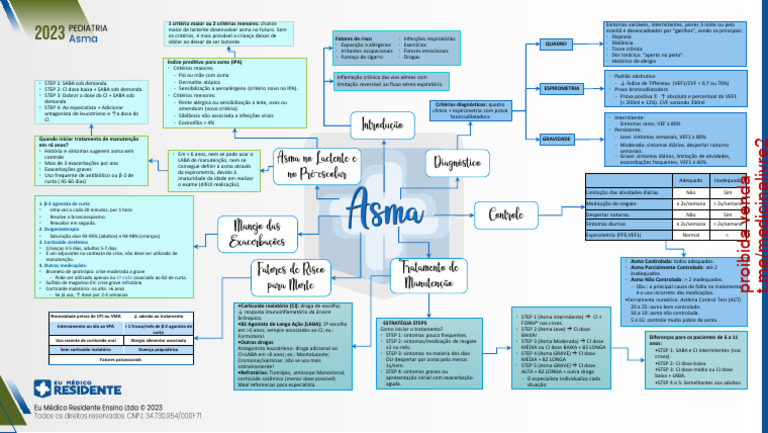 Extensivo - Asma - Mapa Mental | PDF