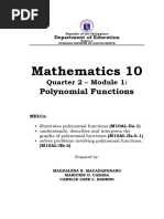 Q2 Mathematics 10 - Module 1 | PDF | Polynomial | Mathematics