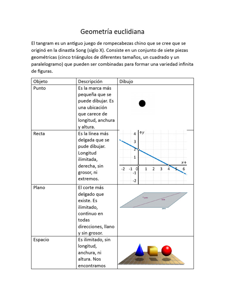 Geometría Euclidiana ENP 2 | PDF | Línea (geometría) | Geometría