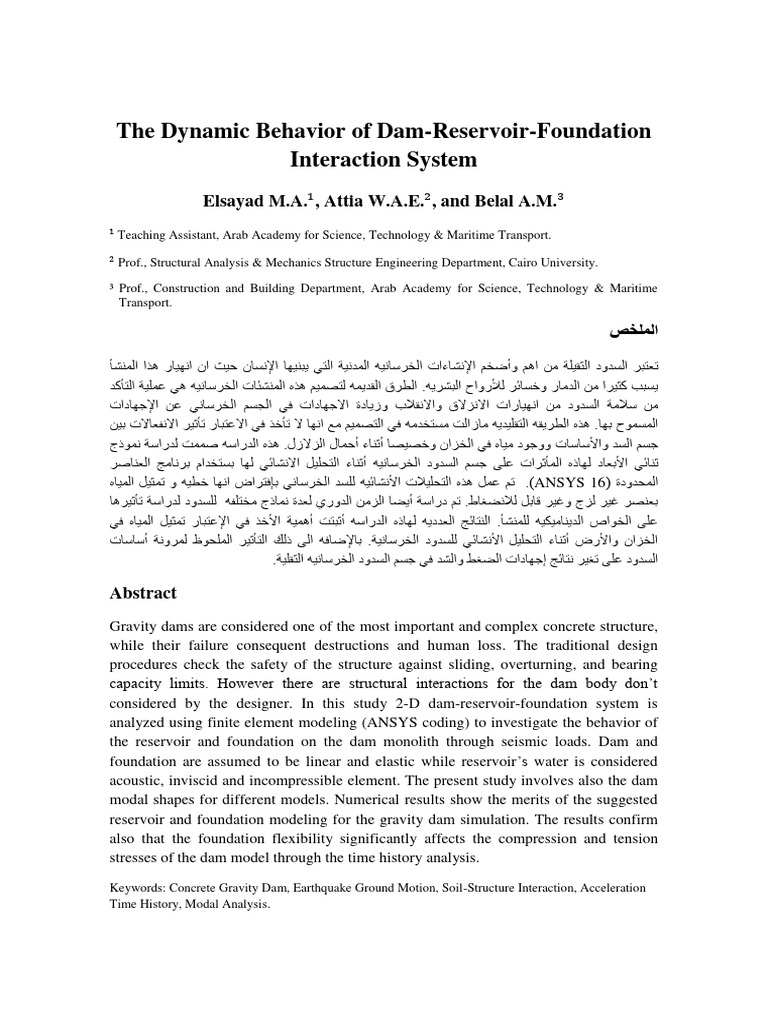 350 - 2 - Dynamic Behavior | PDF | Dam | Stress (Mechanics)