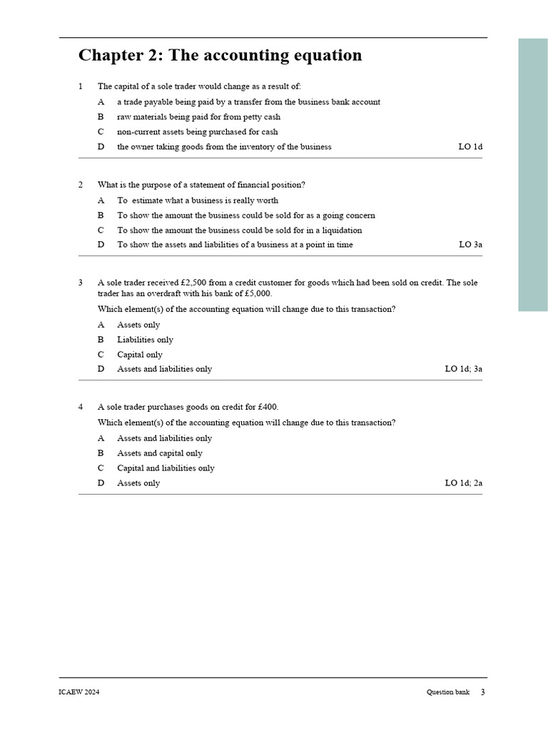 Chapter 2 6 Extra | PDF | Debits And Credits | Business Economics