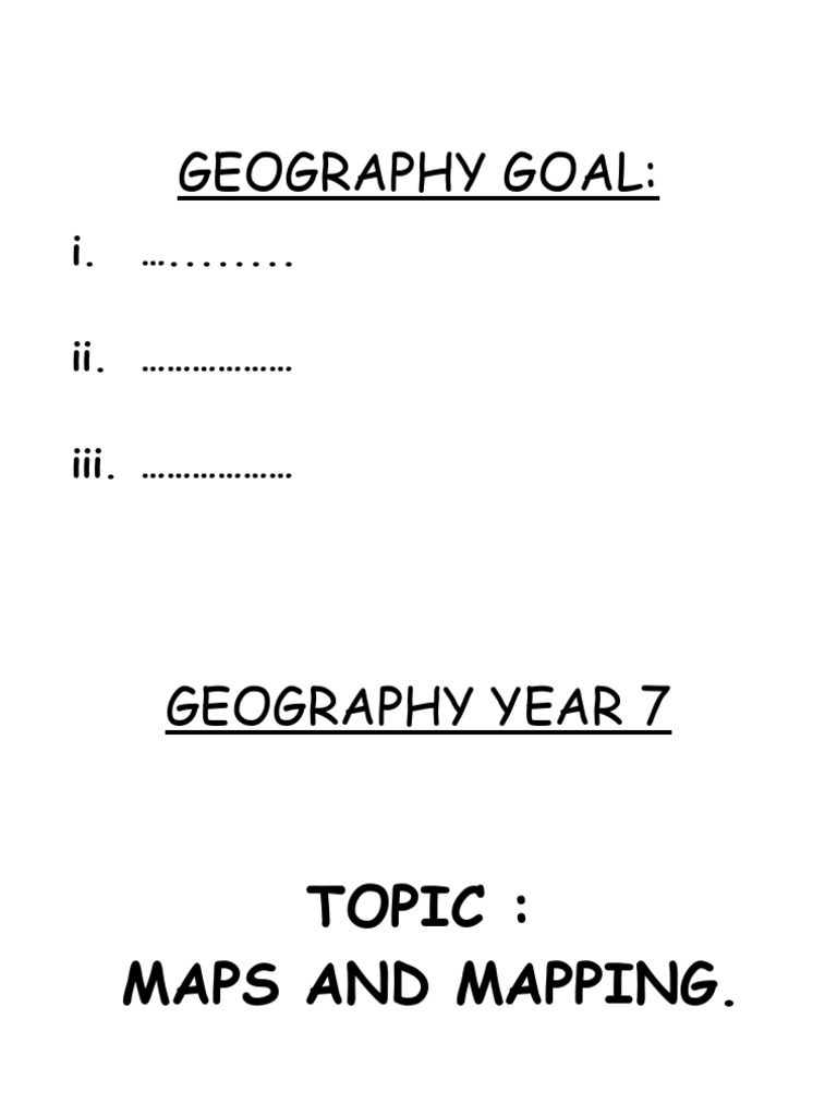 Year 7 Geography: Maps and Features | PDF | Map | Geography