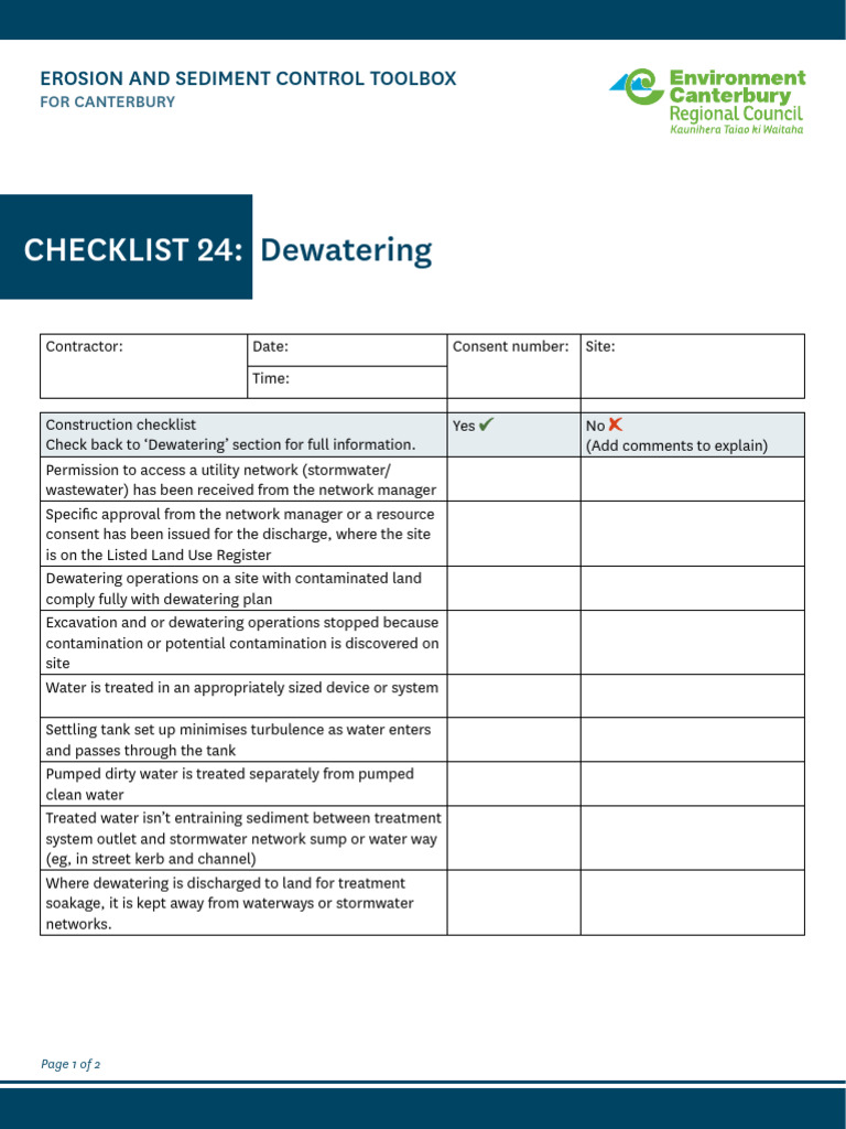 Esc Checklist 24 | PDF | Home & Garden | Technology & Engineering