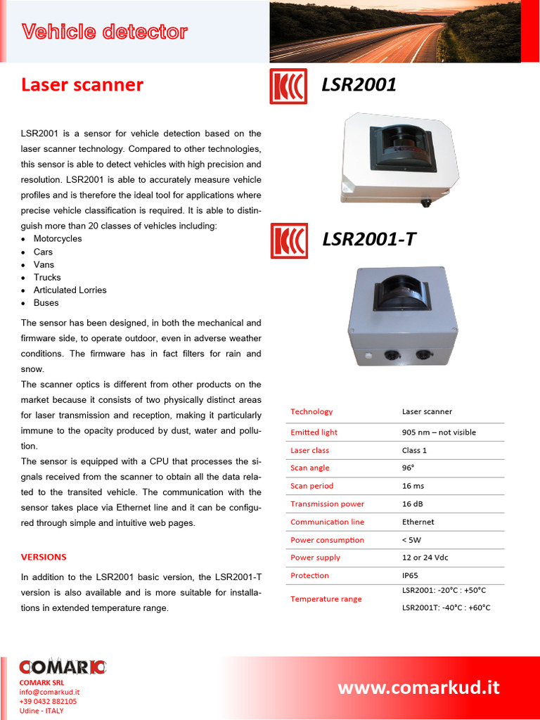 LSR2001-LaserScanner | PDF | Image Scanner | Sensor