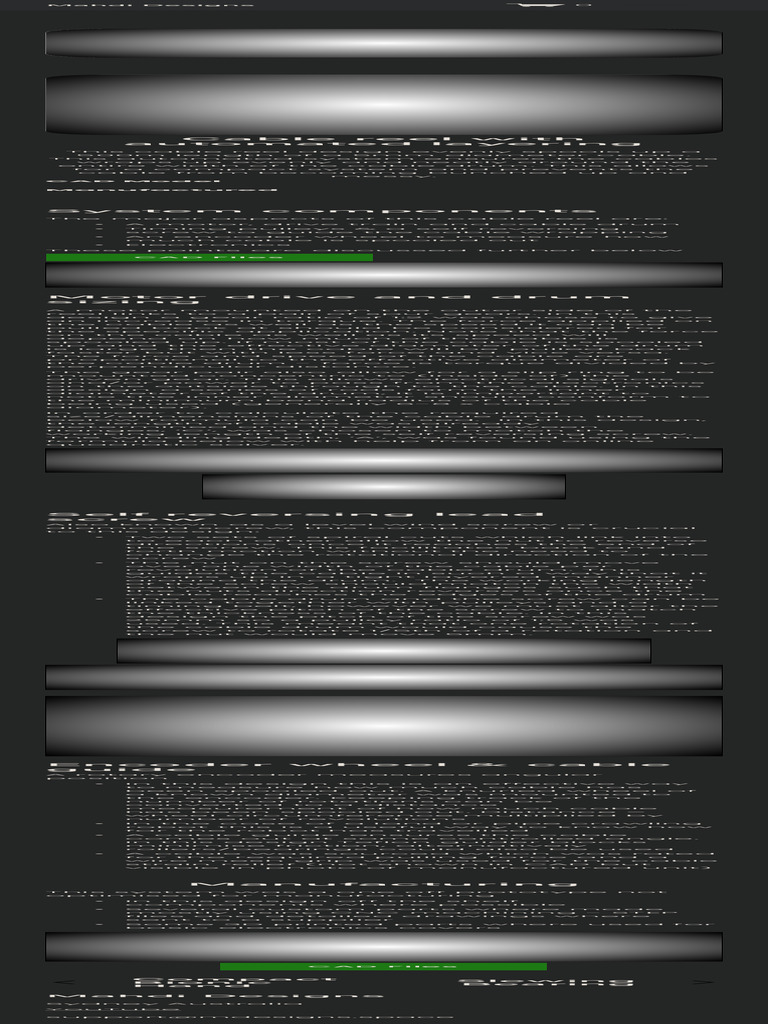 Motor-Driven Cable Reel Design Overview | PDF | Gear | Belt (Mechanical)