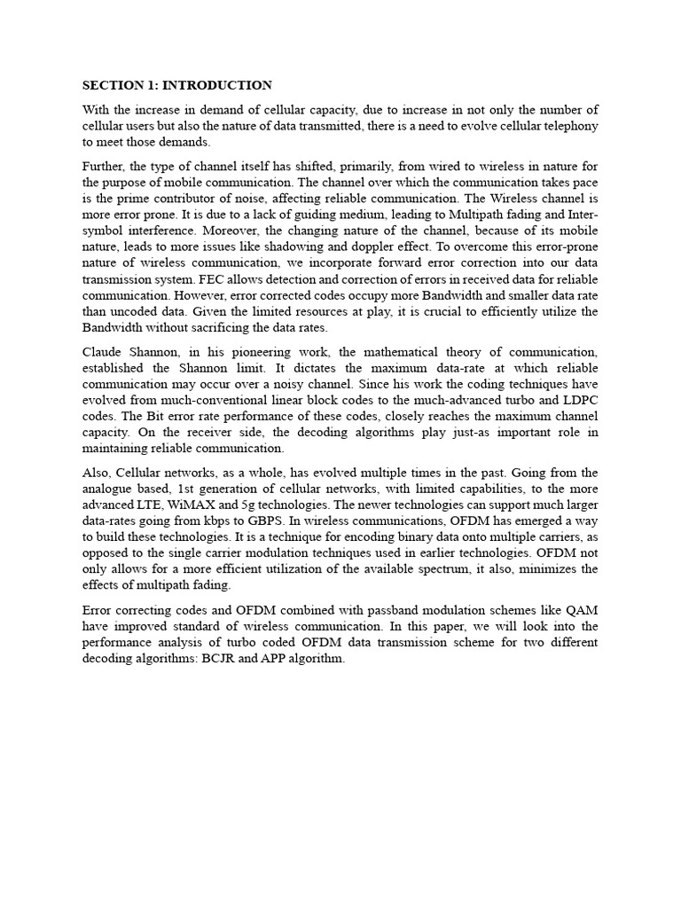 SECTION 1 Introduction | Download Free PDF | Orthogonal Frequency ...