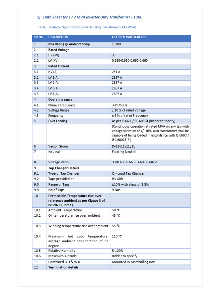 Transformer Datasheet | PDF | Transformer | Insulator (Electricity)