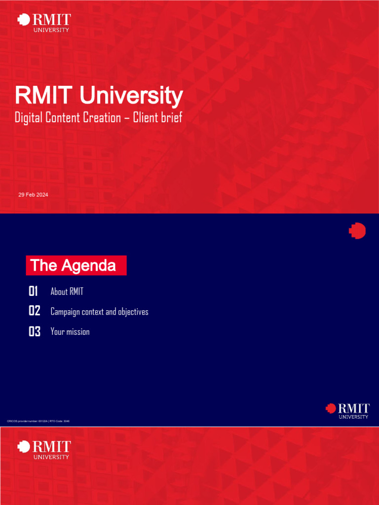 2024.03.05 - RMIT - Client Brief - Final | PDF | Social Media | Popular Culture & Media Studies